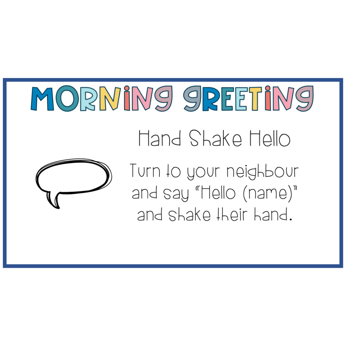 Morning Meeting Greetings, Sharing, Group Activites & Morning Messages