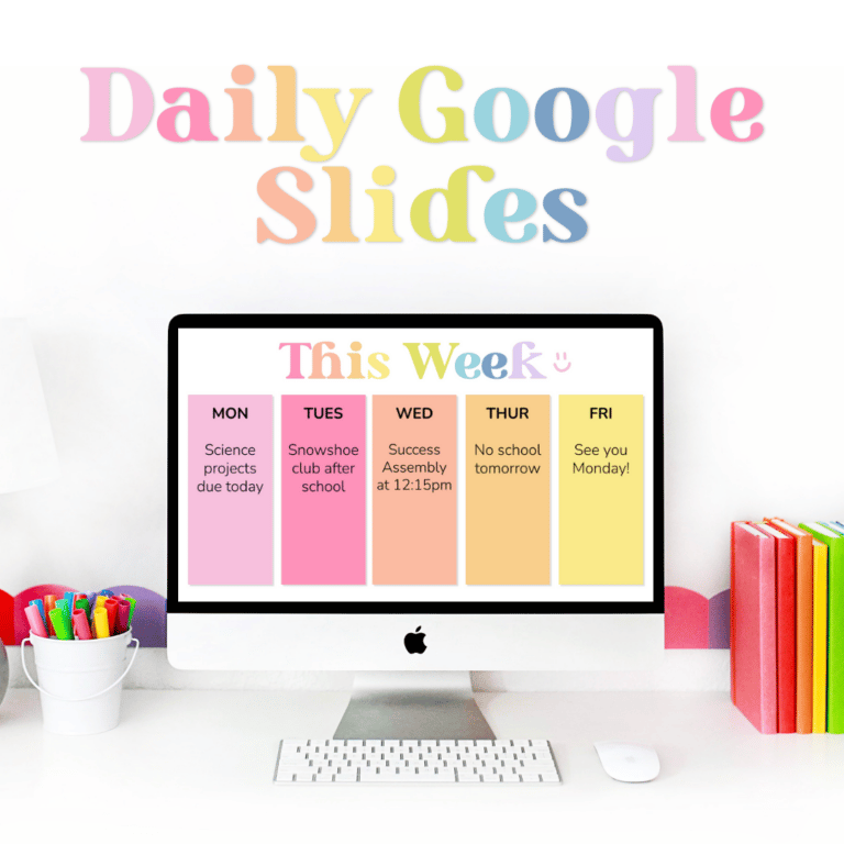 Try Morning Slides for a Calm Morning Classroom Routine