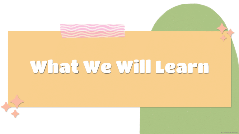 5 Musts for First Day of School Slides - Learn Grow Blossom