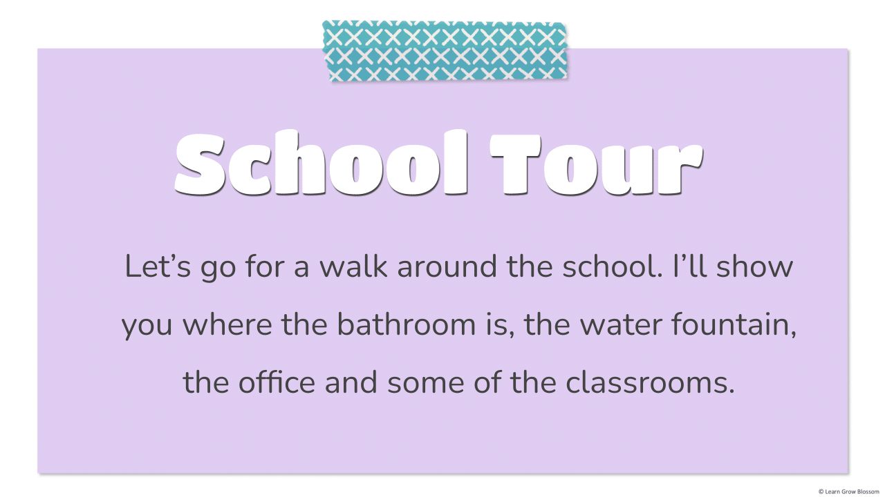 5 Musts for First Day of School Slides - Learn Grow Blossom