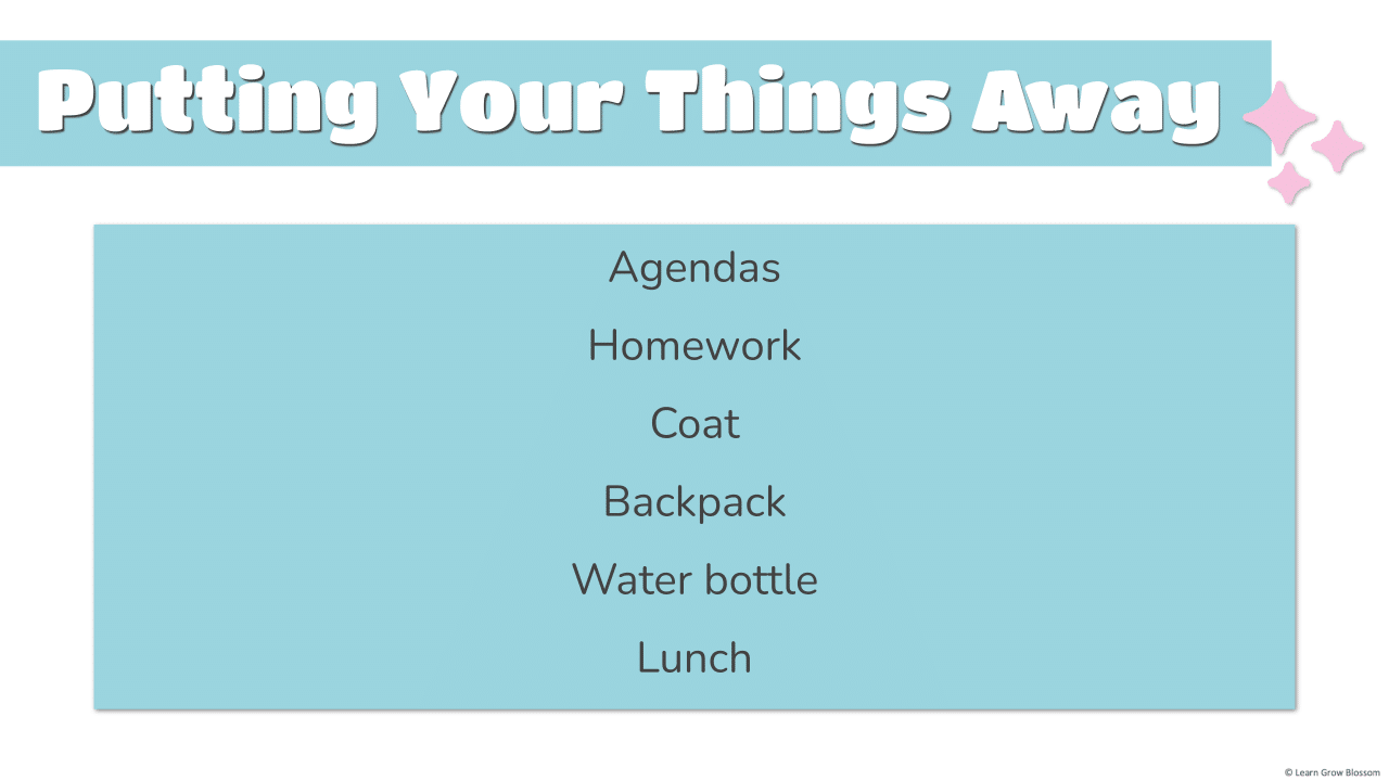 5 Musts for First Day of School Slides - Learn Grow Blossom