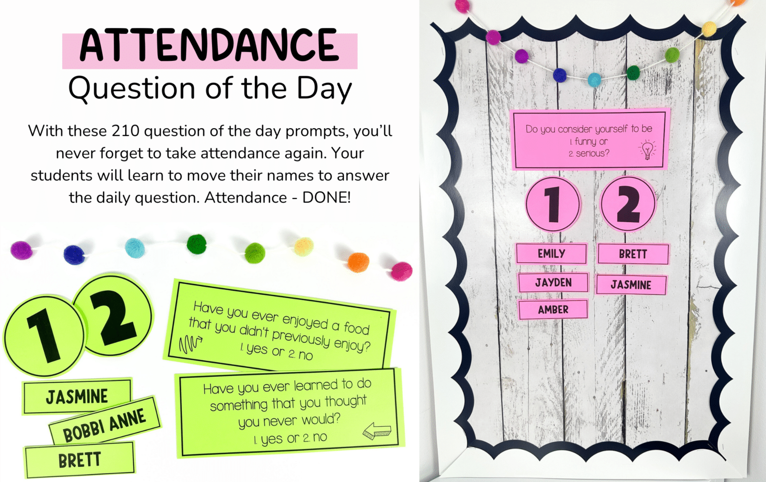 50 Attendance Questions - Learn Grow Blossom