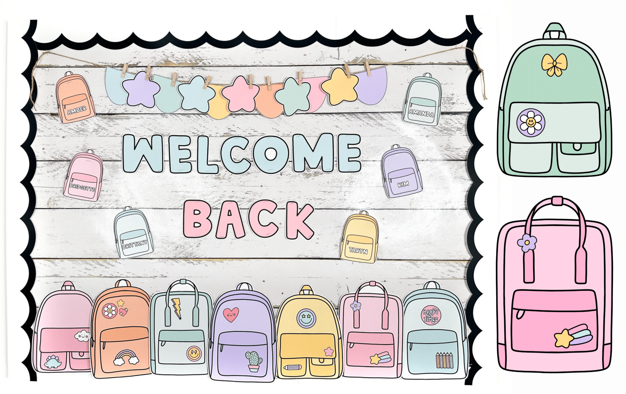 2 Trendy Ideas for Welcome Back Bulletin Boards