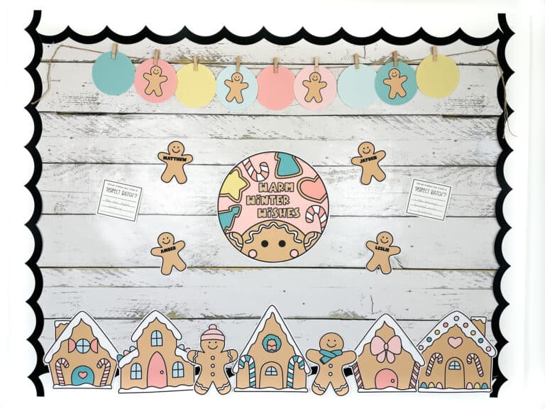 A Sweet Gingerbread Bulletin Board - Learn Grow Blossom