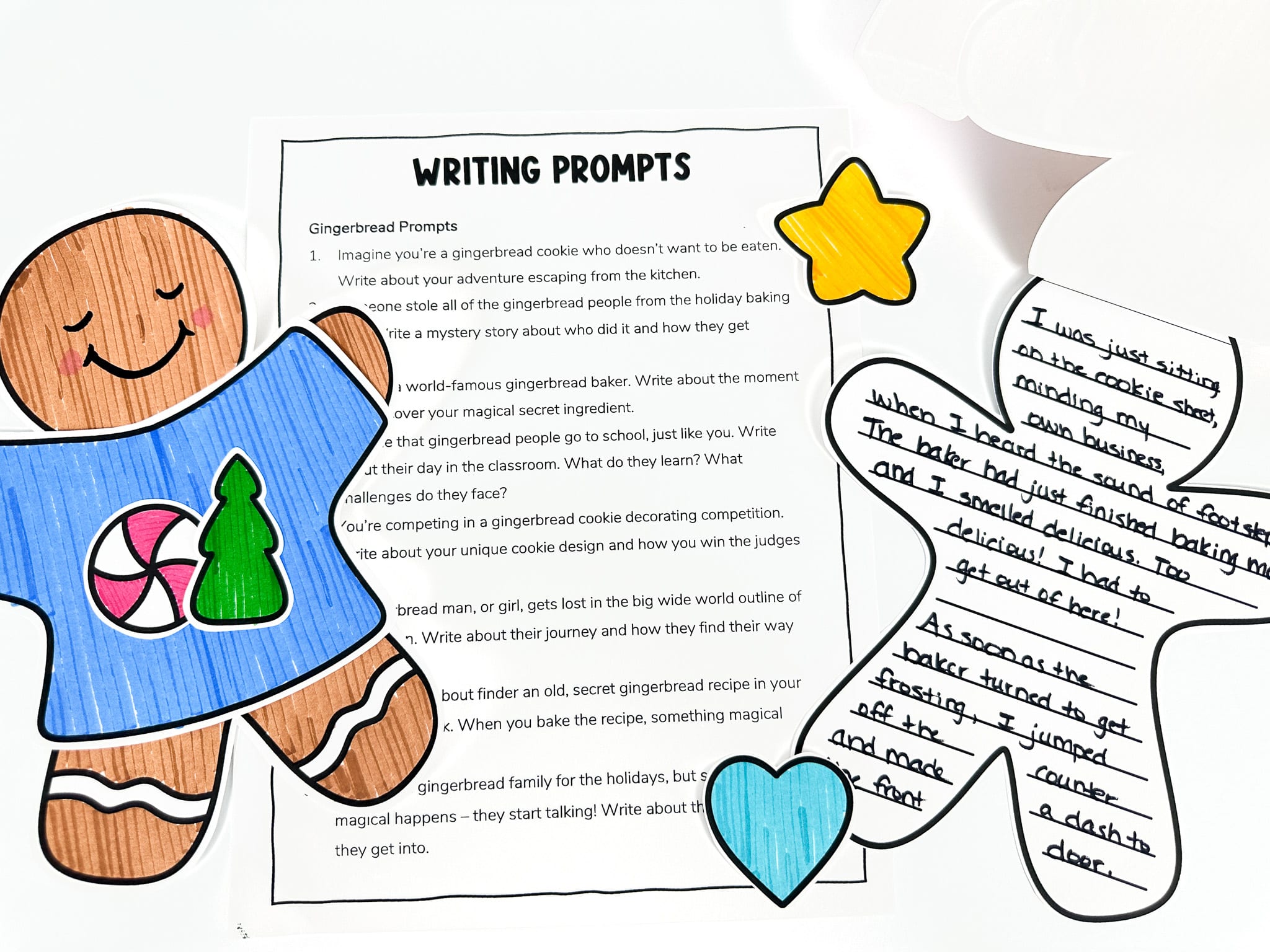 Gingerbread Writing Prompts - Learn Grow Blossom