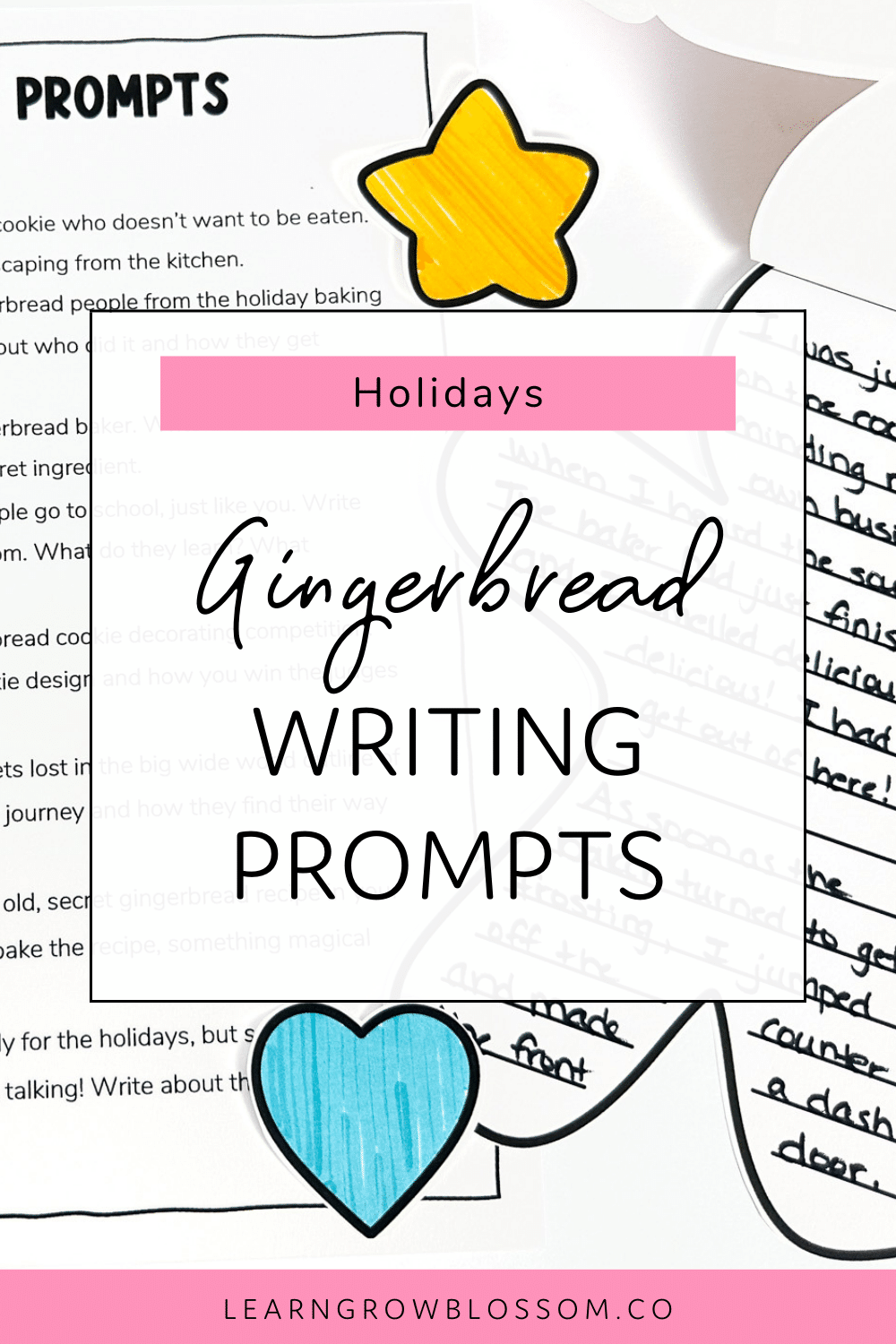 Gingerbread Writing Prompts - Learn Grow Blossom